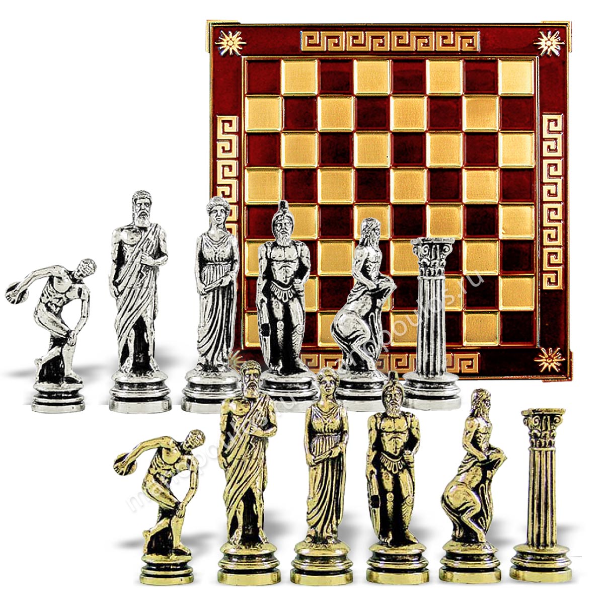 Шахматы в подарок "Дискобол" — Discobolus Chess Set MN-521-RD-GS